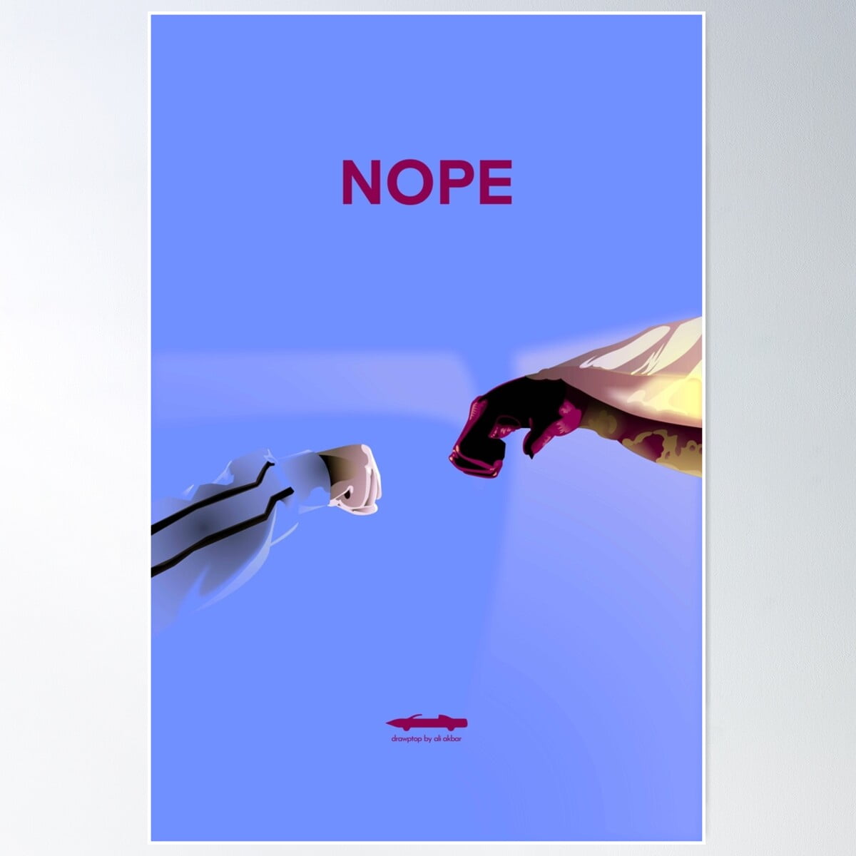 Gordy'S Home - Nope Poster Wall Art, Modern Wall Decor For Living Room ...