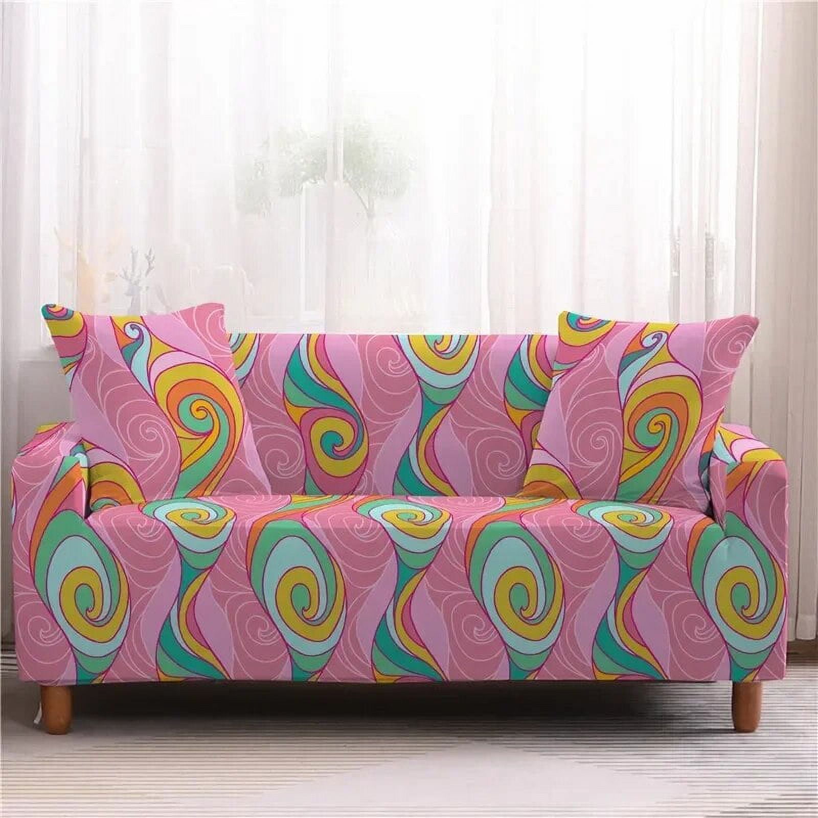 Gorgeous Abstract Art Pattern Sofa Cover Polyester All-inclusive Living ...