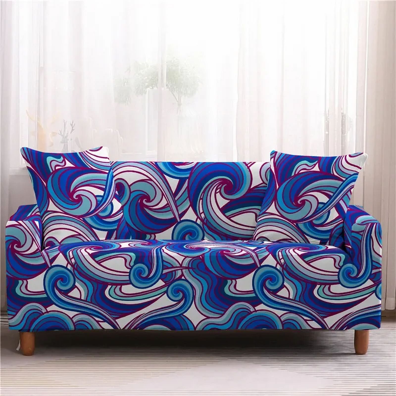 Gorgeous Abstract Art Pattern Sofa Cover Polyester All-inclusive Living ...