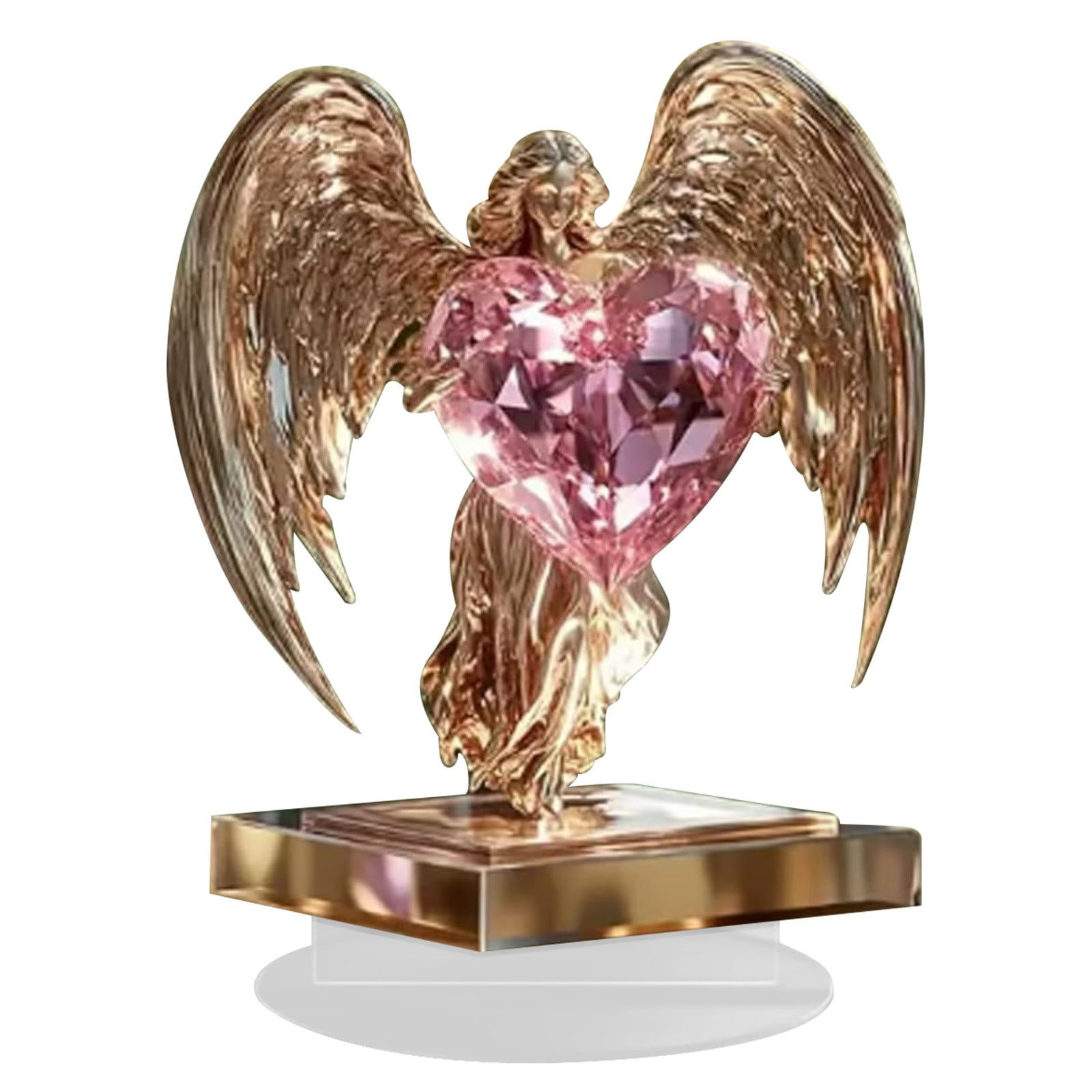 Gorgeous Angel Wings Cross Decoration, Finely Detailed Wings Gracefully ...