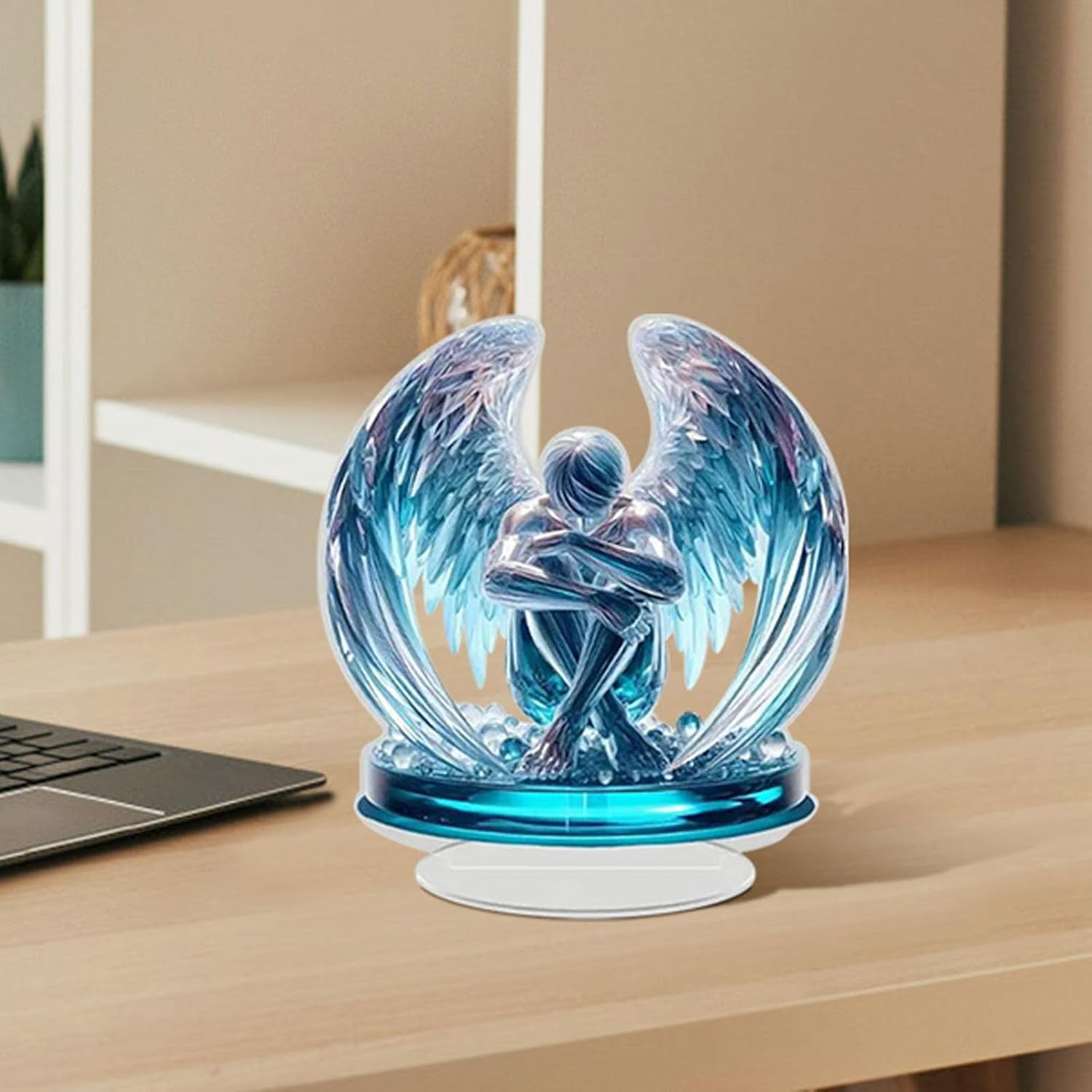 Gorgeous Angel Wings Cross Decoration, Finely Detailed Wings Gracefully ...