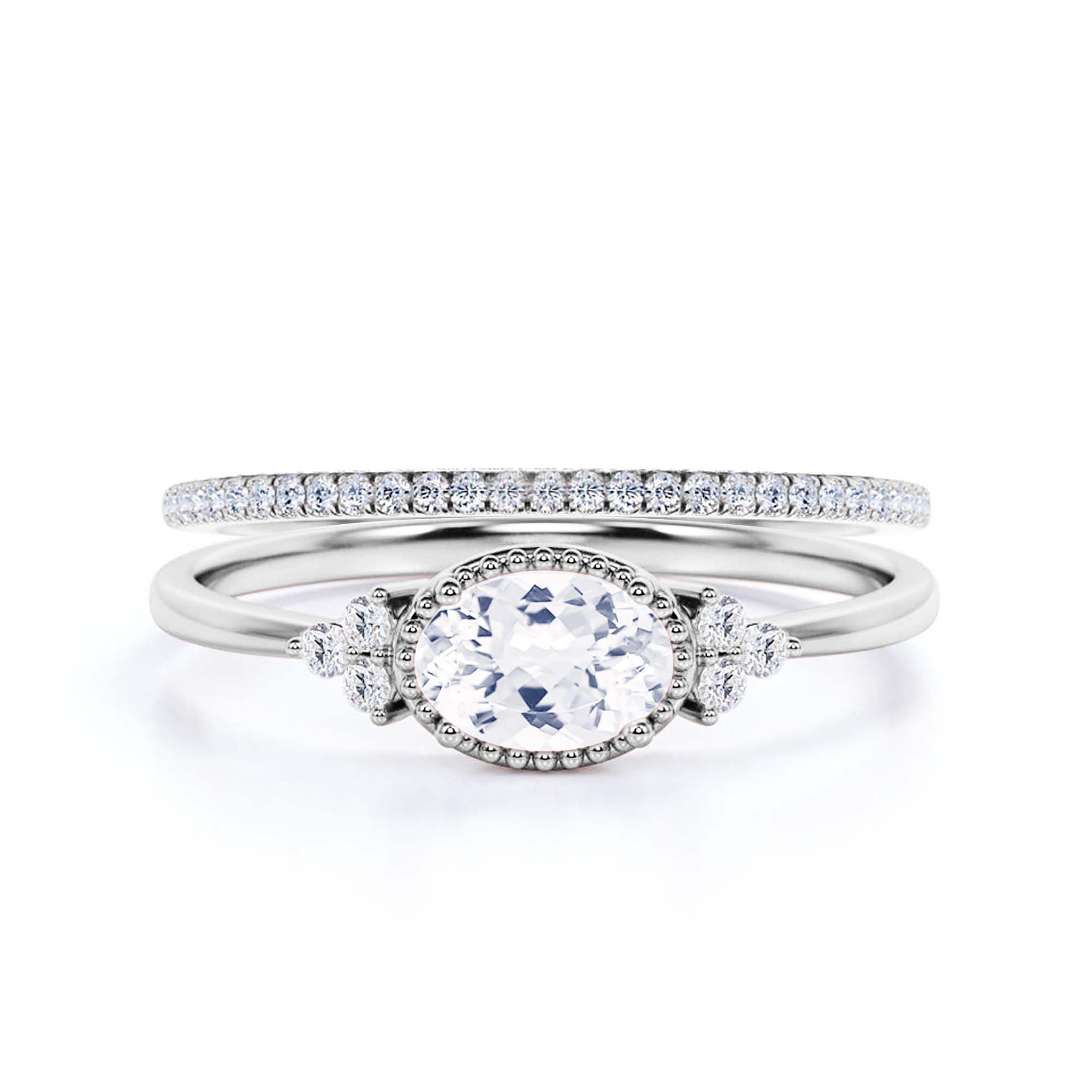 Gorgeous Art nouvea 1.90 Carat Oval Cut Diamond Moissanite Affordable ...