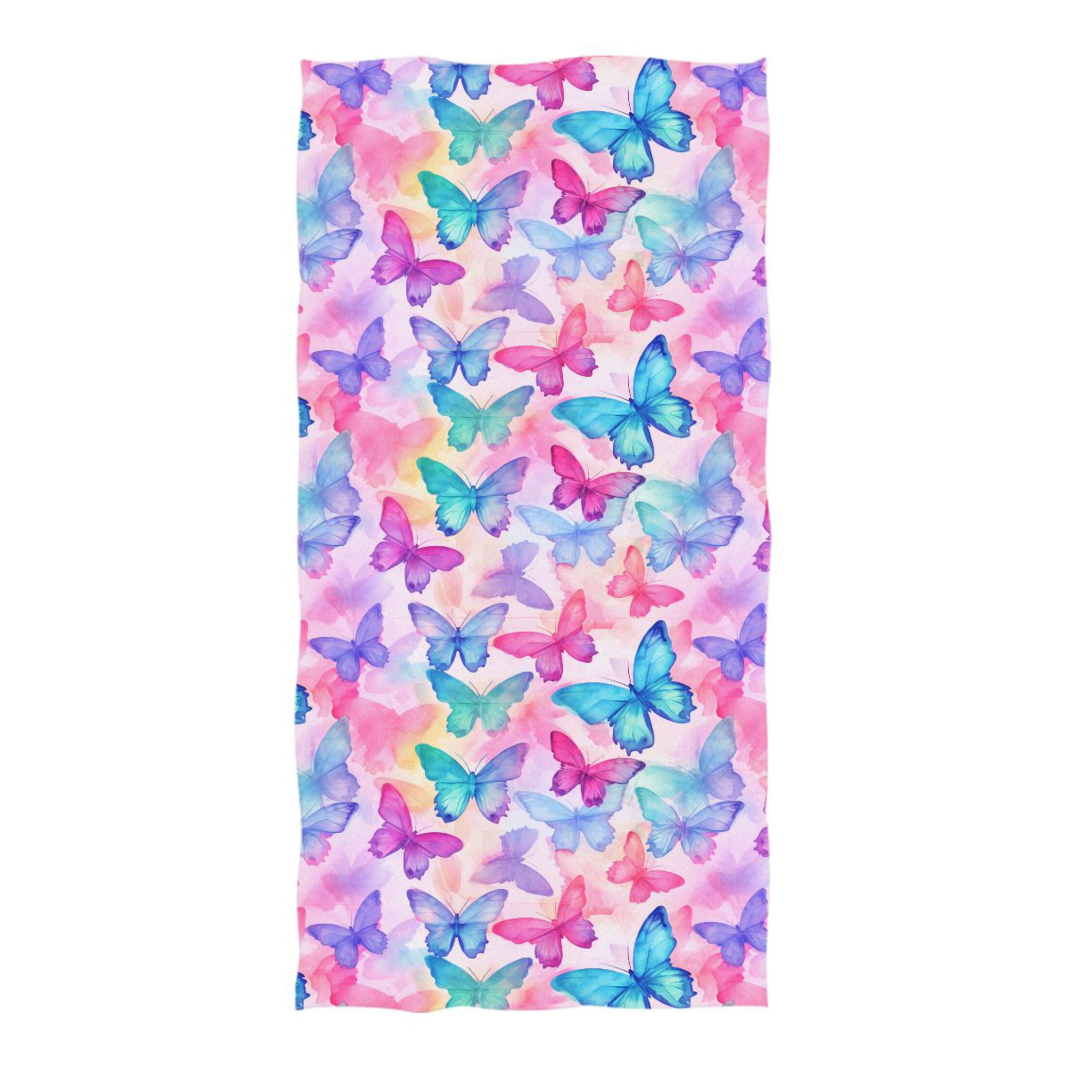 Gorgeous Butterfly Beach Towel Oversized 74"x37" Pool Towels Soft ...