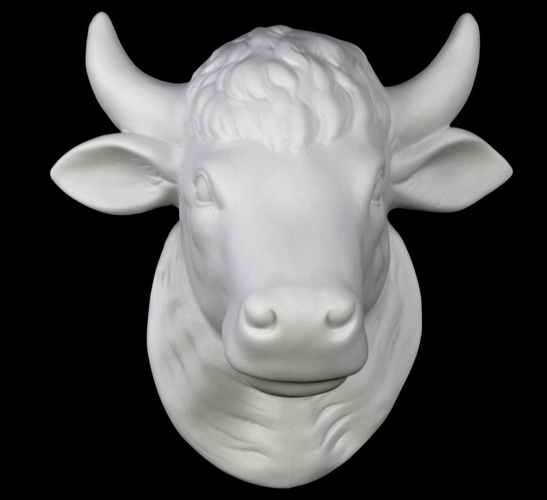 Gorgeous Ceramic Cattle Head Wall Decor - Walmart.com