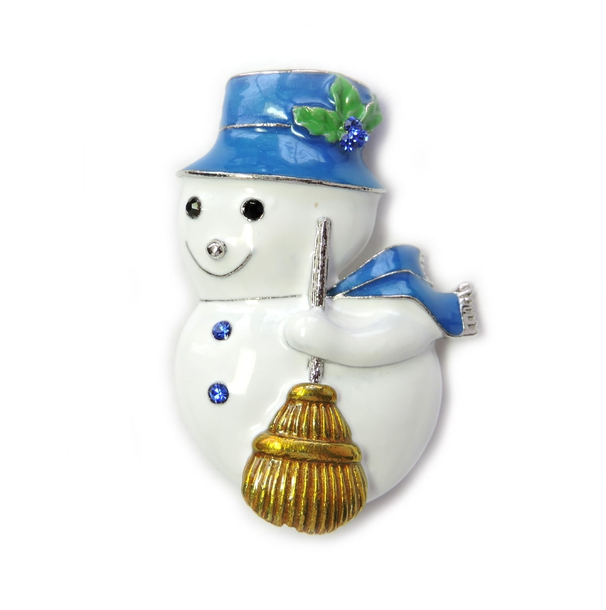 Gorgeous Crystal Snowman Pin Brooch - Walmart.com
