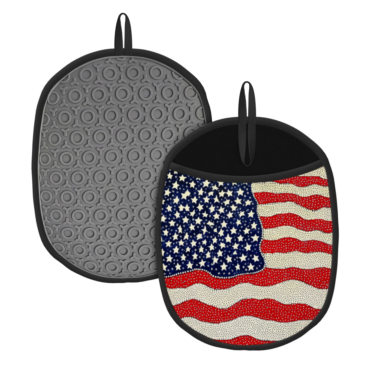 Gorgeous Dotted - Wave Flag Kitchen Pot Mat, 7.5x9.4 in Kitchen Mat for ...