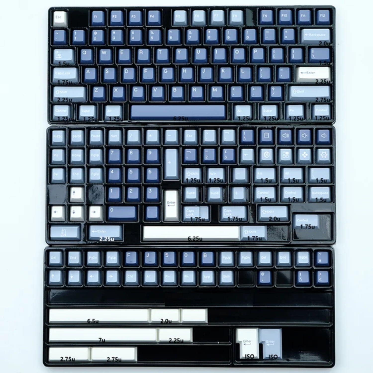 Gorgeous Double Shot PBT ISO Keycaps featuring Exquisite Cherry Profile ...