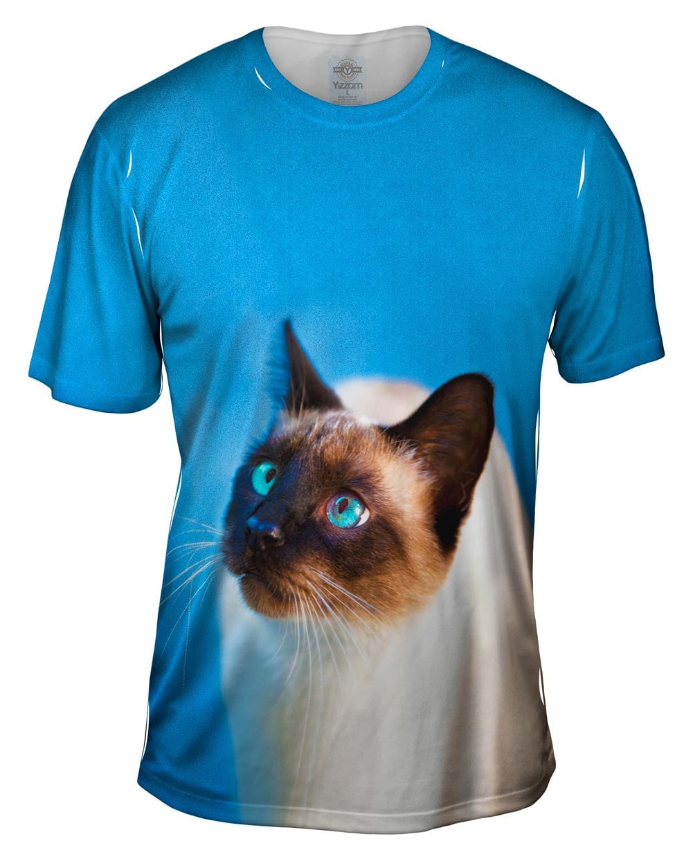 Gorgeous Eyes Siamese Cat Mens T-Shirt All Over Print - Walmart.com