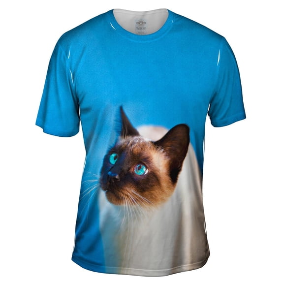Gorgeous Eyes Siamese Cat Mens T-Shirt All Over Print - Walmart.com