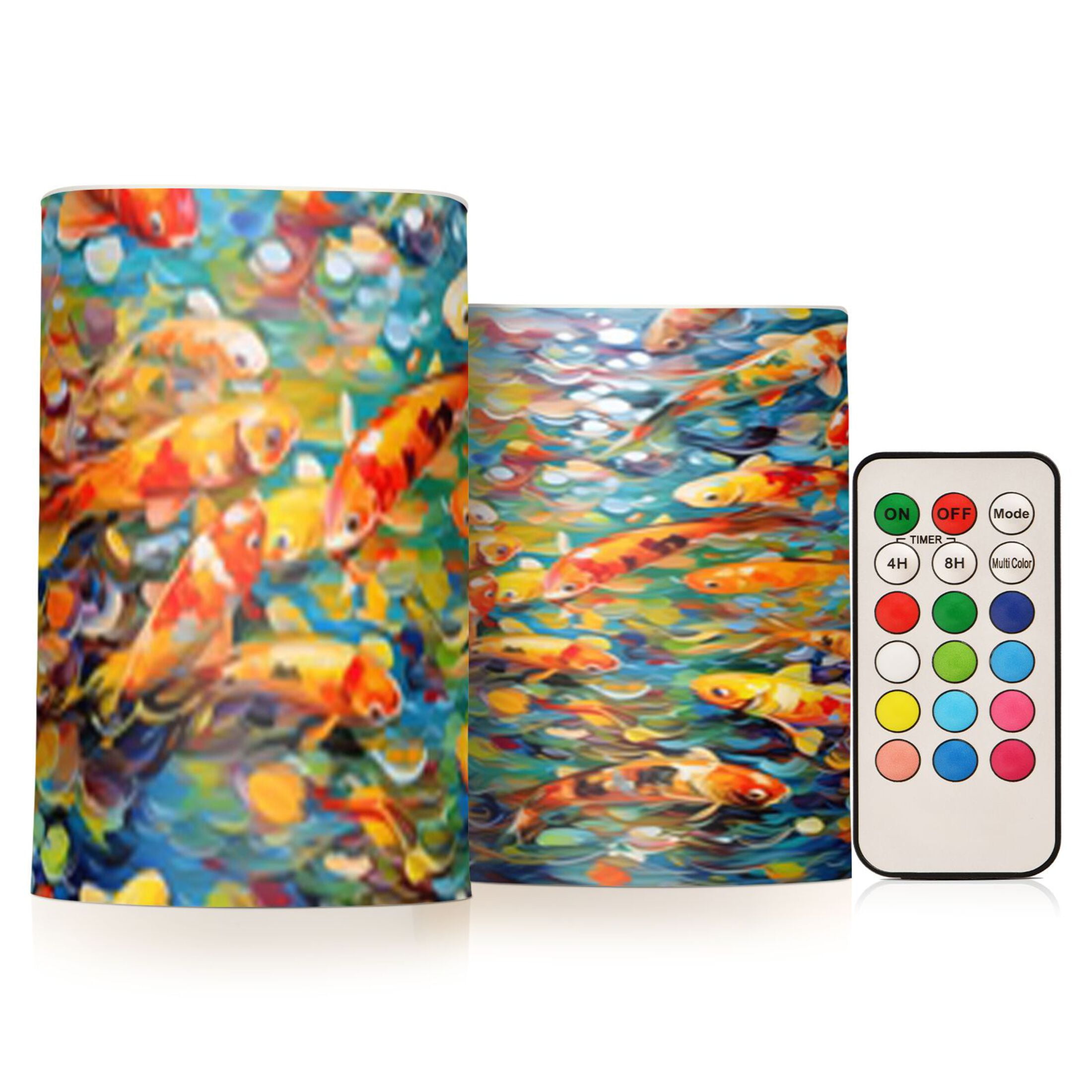 Gorgeous Fish Colorful Flickering Flameless Candles Battery Operated ...