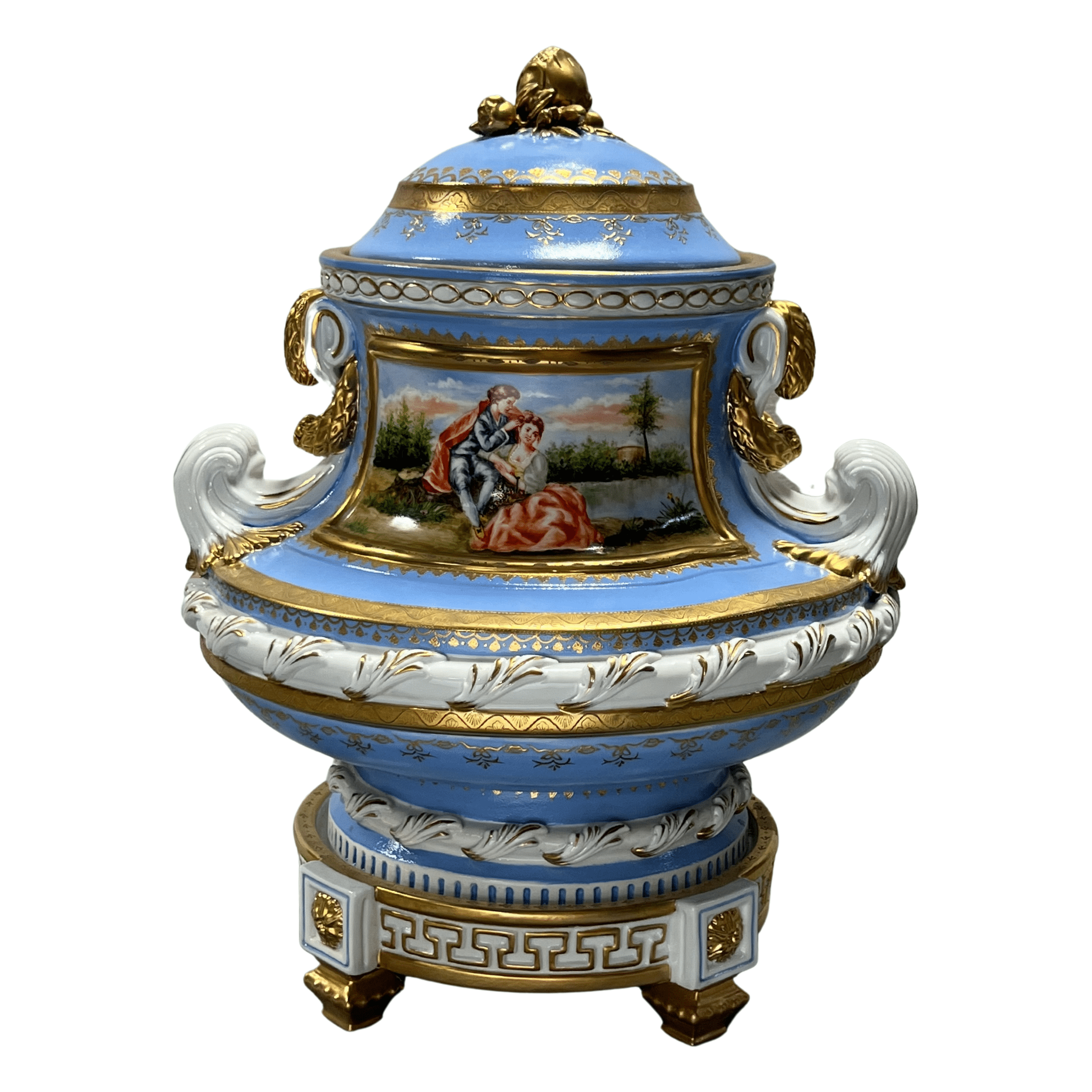 Gorgeous Hand Painted Porcelain Jar - Walmart.com