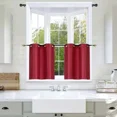 Gorgeous Home Linen 2pc Short Half Window Foam Lined Backing Grommet ...