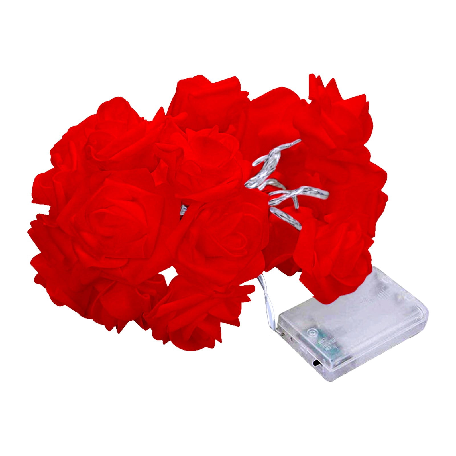 Gorgeous LED Rose String Lights - 6.6ft, 20 LEDs, for Bedroom & Special ...