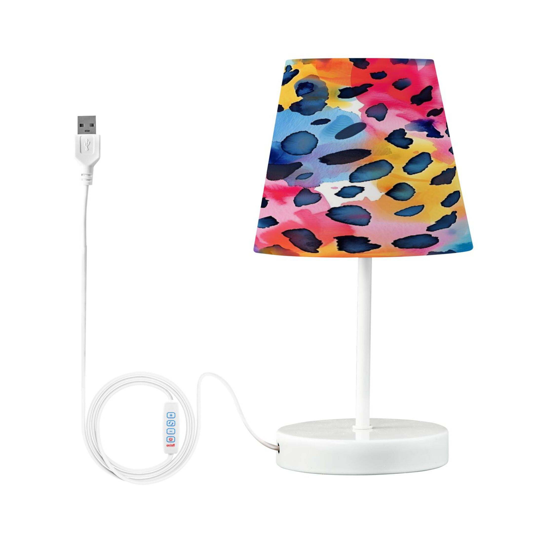 Gorgeous Leopard Desk Lamp LED Table Nightstand Lamps with 3 Color ...
