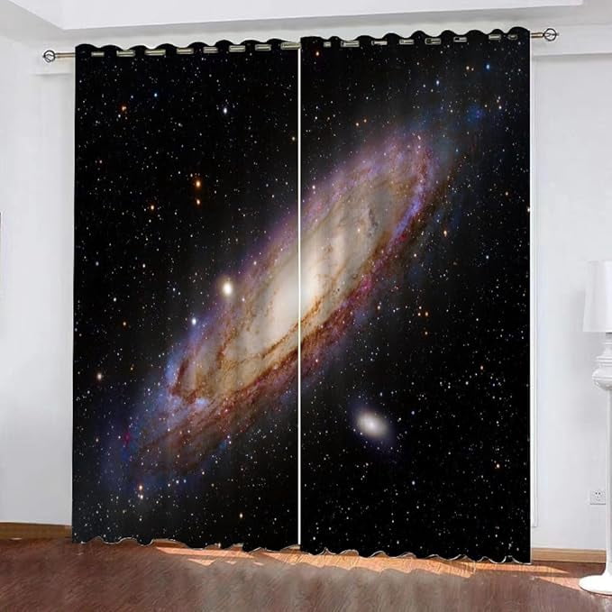 Gorgeous Nebula Curtains, Starry Universe Blackout Thermal Insulation ...