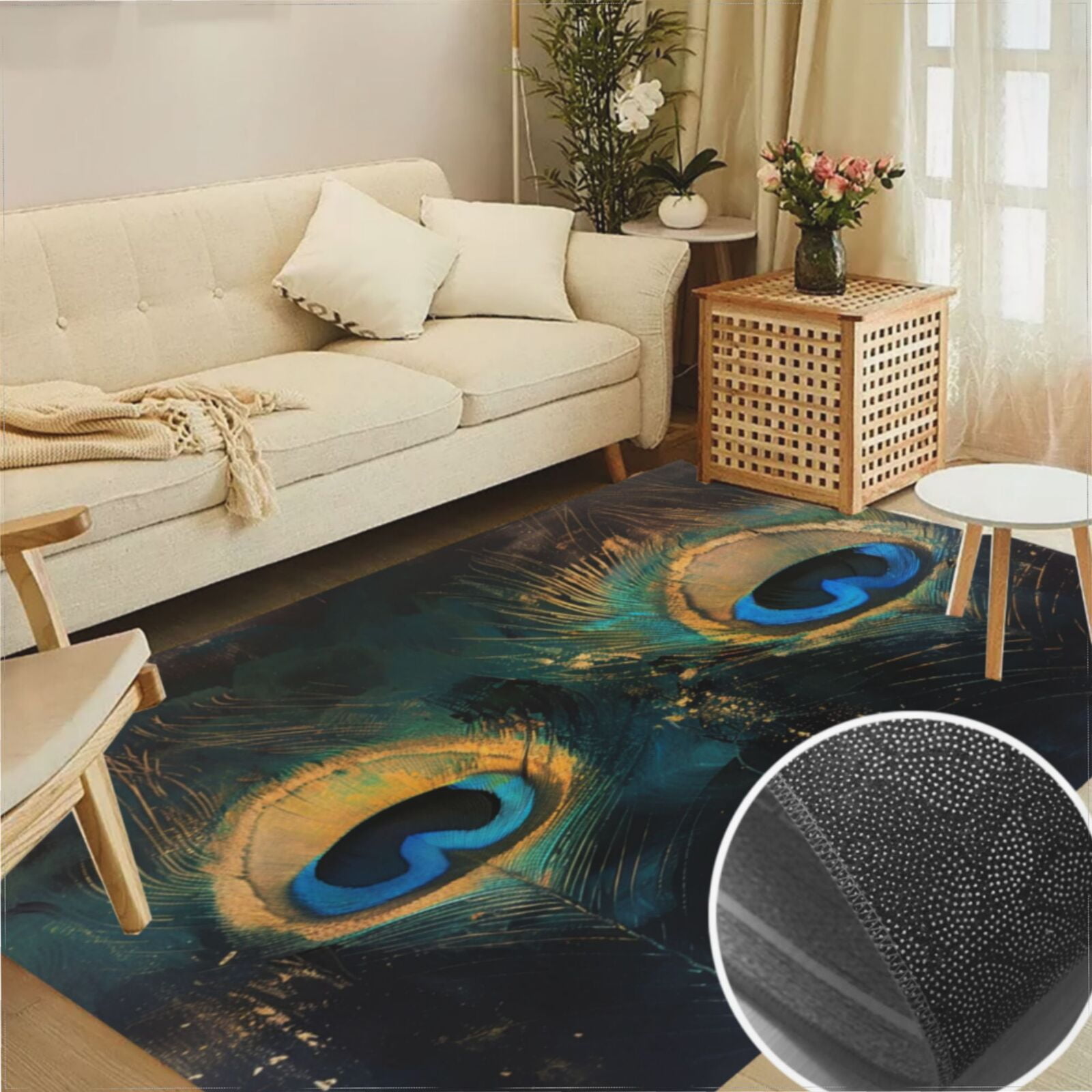 Gorgeous Peacock Feathers (3) Adult Home Decor Bedroom Living Room ...