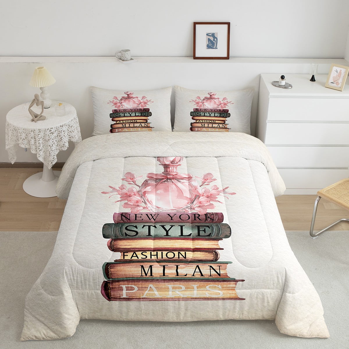 Gorgeous Perfume Bedding Queen, Modern Fashion Design Comforter Set ...