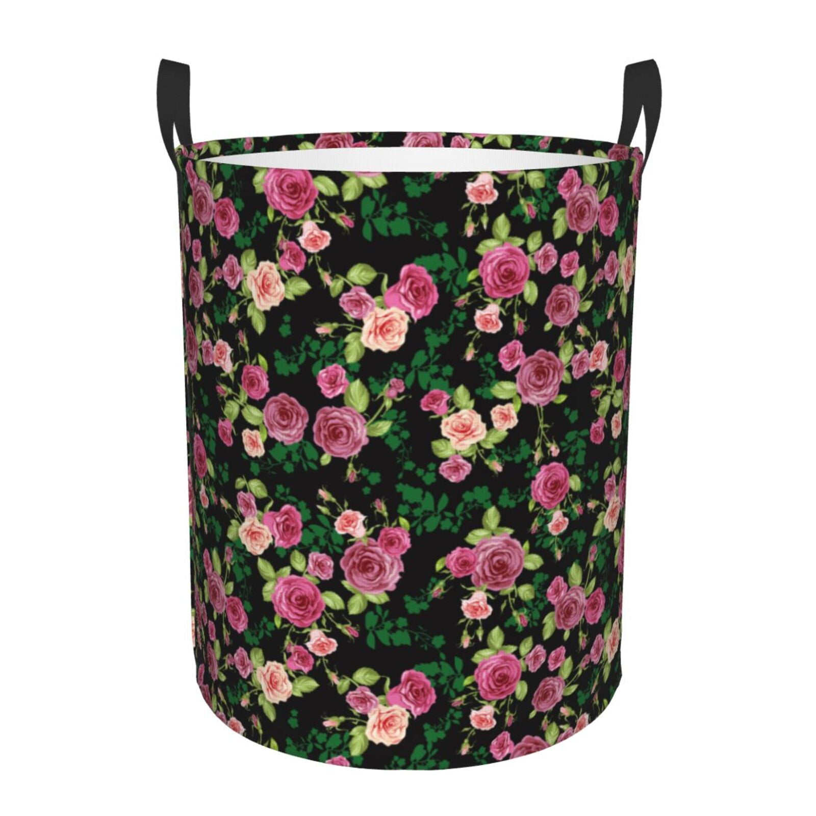 Gorgeous Rose Flowers Laundry Basket, Laundry Hamper Waterproof Laundry ...