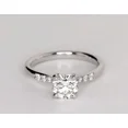 Gorgeous Simple Engagement Ring, 14K White Gold Plated, Women's ...