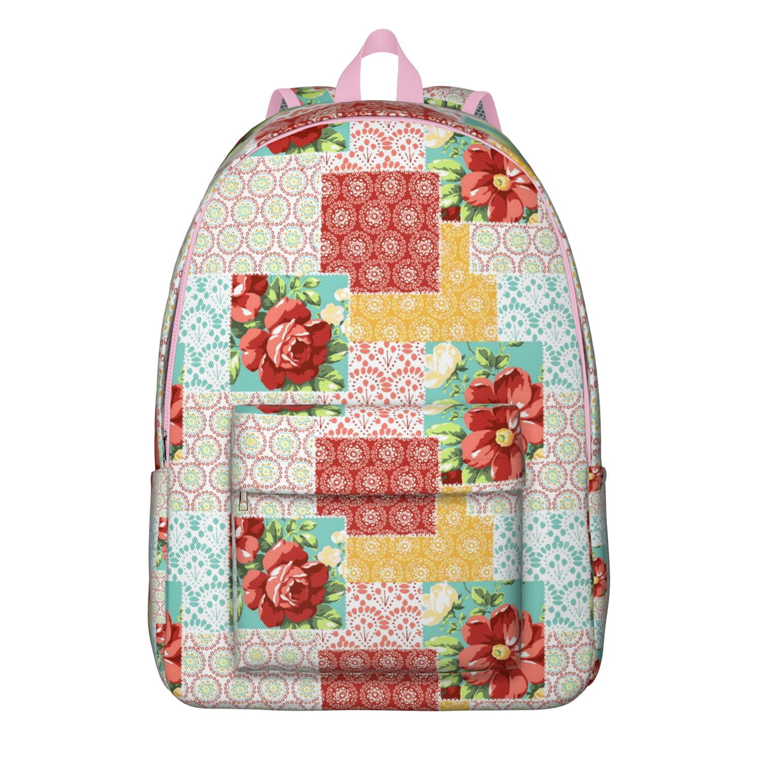 Gorgeous Sunflower Floral Design Backpack with Organizational Features ...