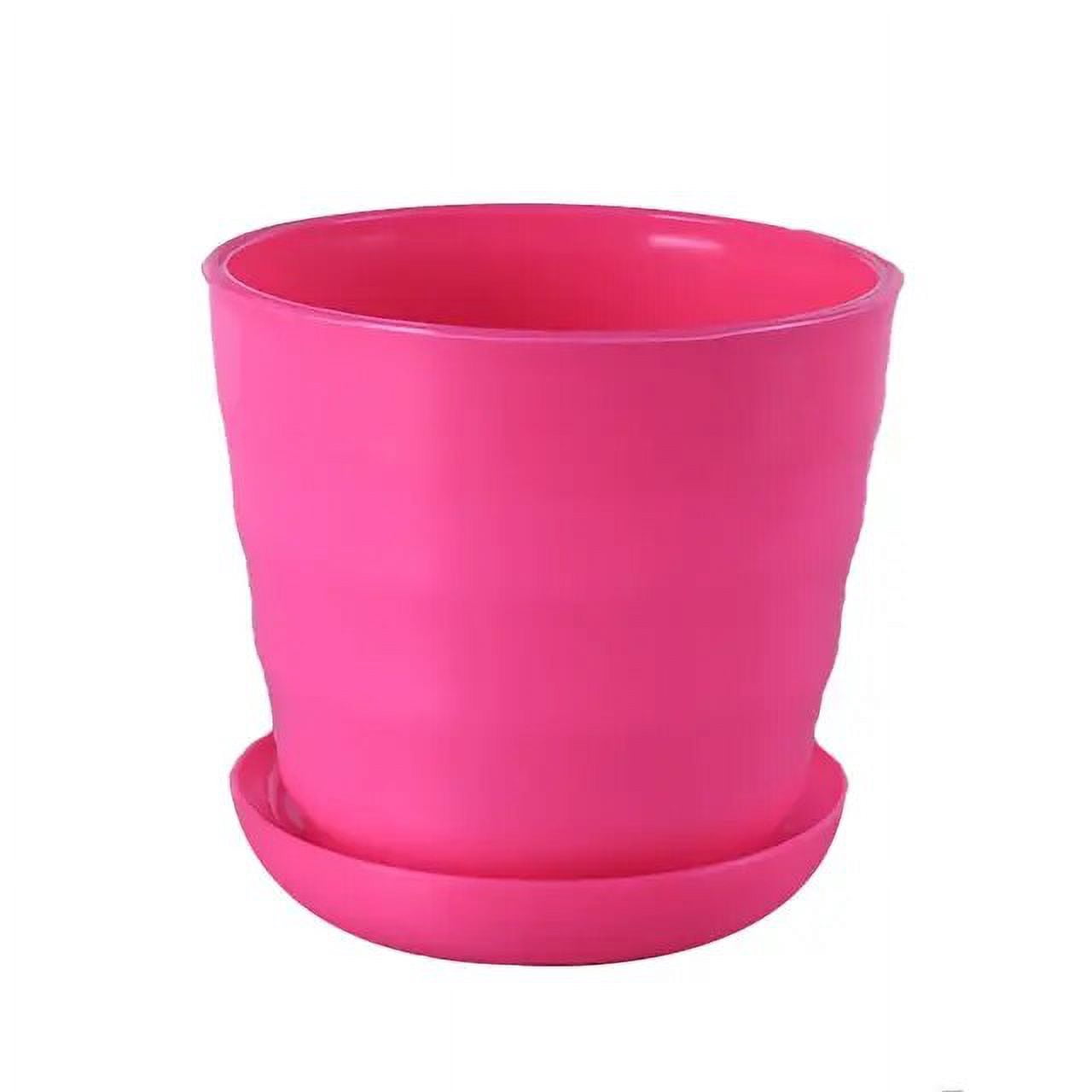 Gorgeous Vibrant Colorful Plastic Mini Flower Pot With Trays for ...