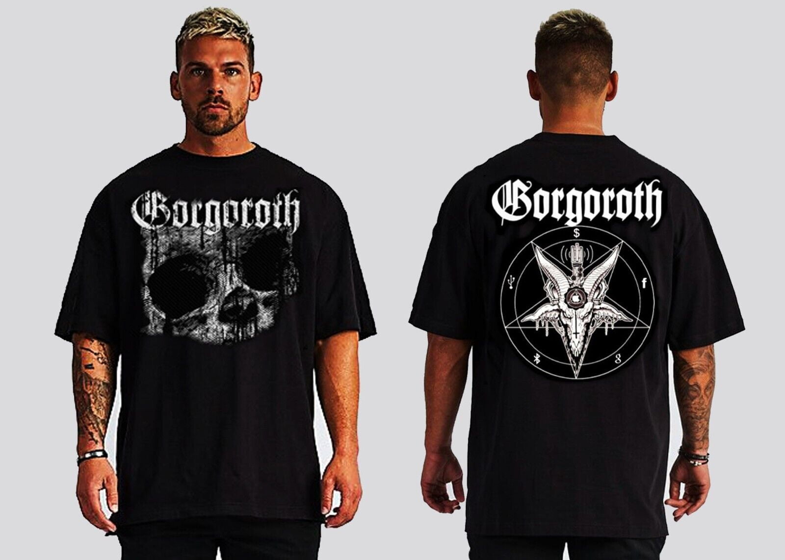 Gorgoroth black metal short Sleeve front and back print - Walmart.com