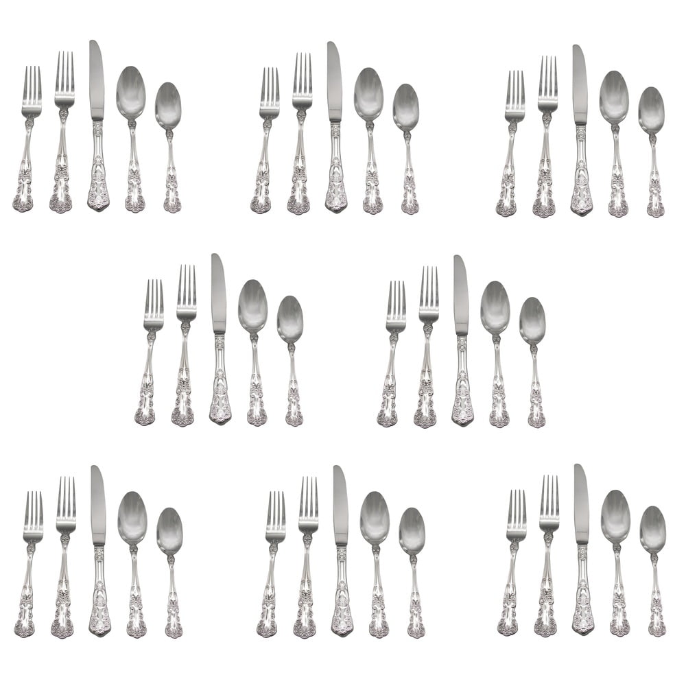 Gorham Blossom 18/10 Stainless Steel 40pc. Flatware Set (Service for ...