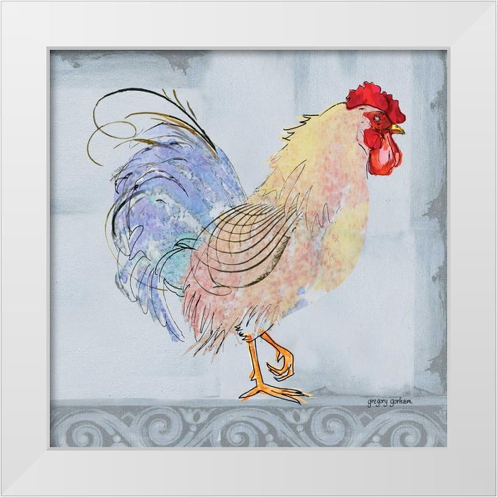 Gorham, Gregory 12x12 White Modern Wood Framed Museum Art Print Titled ...