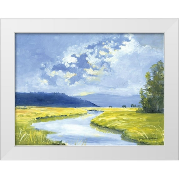 Gorham, Gregory 14x12 White Modern Wood Framed Museum Art Print Titled ...