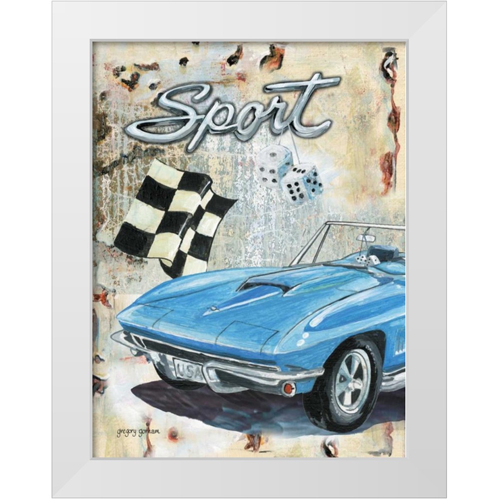 Gorham, Gregory 19x24 White Modern Wood Framed Museum Art Print Titled ...