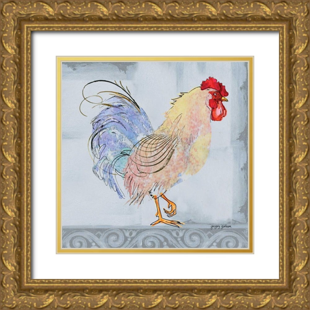 Gorham, Gregory 26x26 Gold Ornate Wood Framed with Double Matting ...