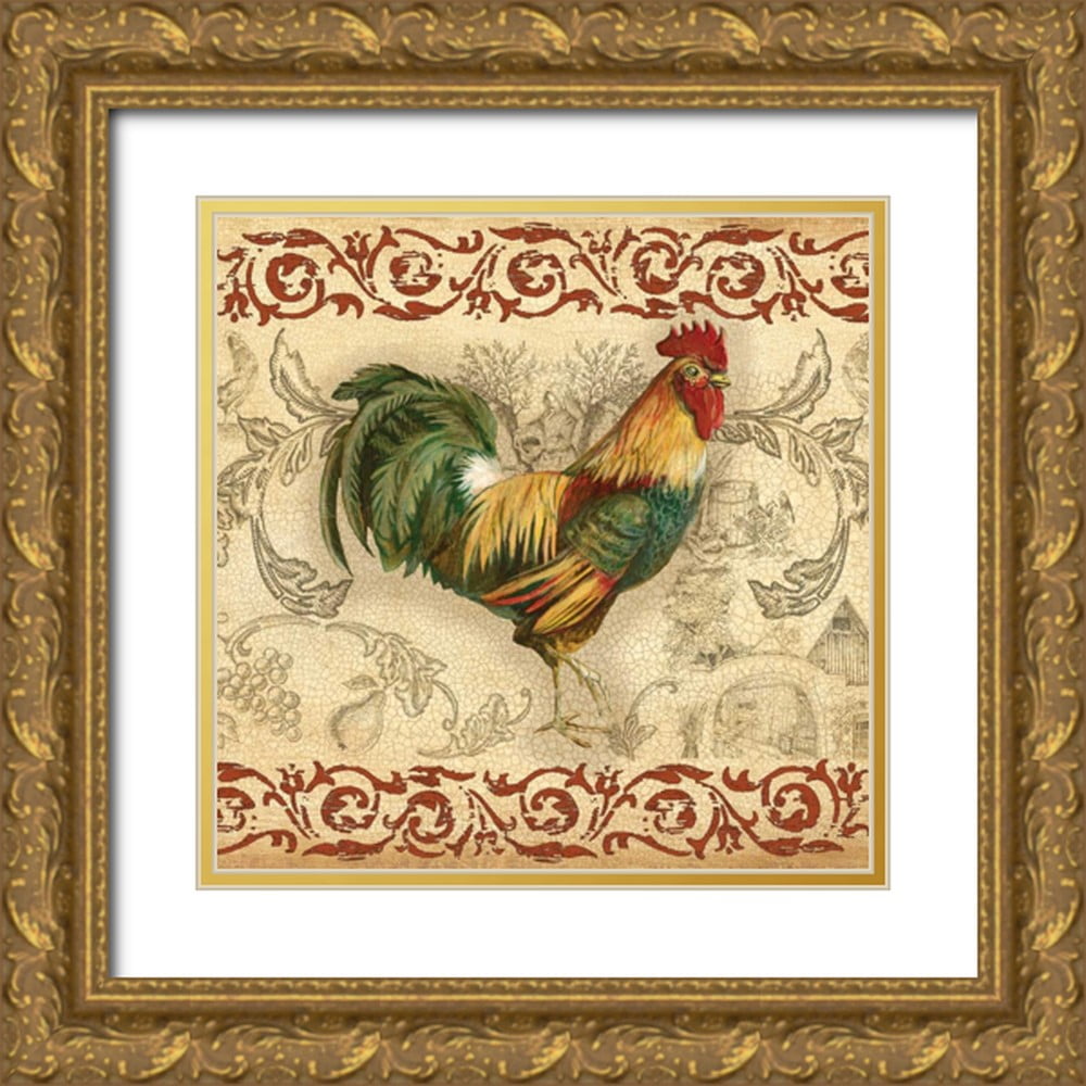 Gorham, Gregory 26x26 Gold Ornate Wood Framed with Double Matting ...