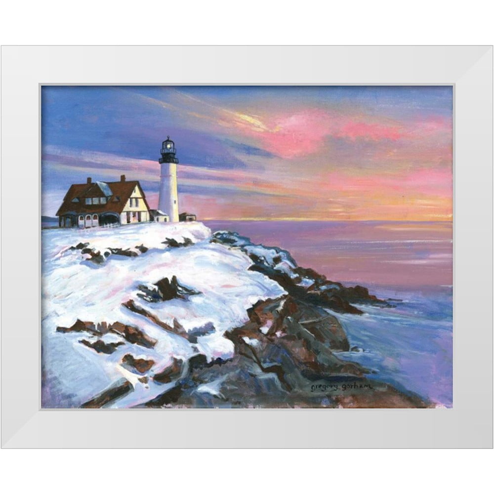 Gorham, Gregory 32x26 White Modern Wood Framed Museum Art Print Titled ...