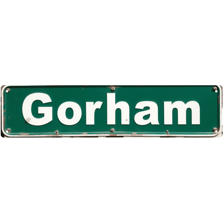 Gorham Vintage Tin Sign - 16x4 Inches - Ideal for Colonial Home, Man ...