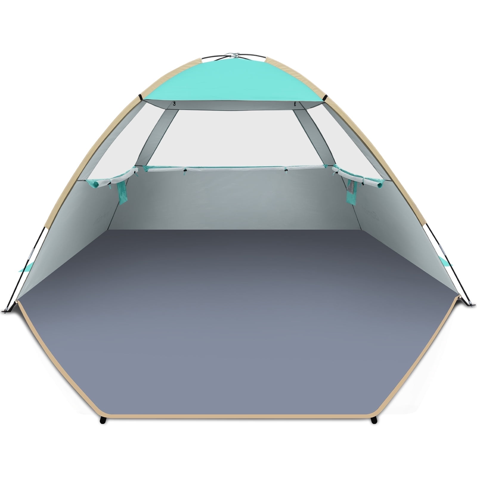 Gorich Collapsible Beach Tent for 6-7, UPF50+ Sun Shelter, Portable ...
