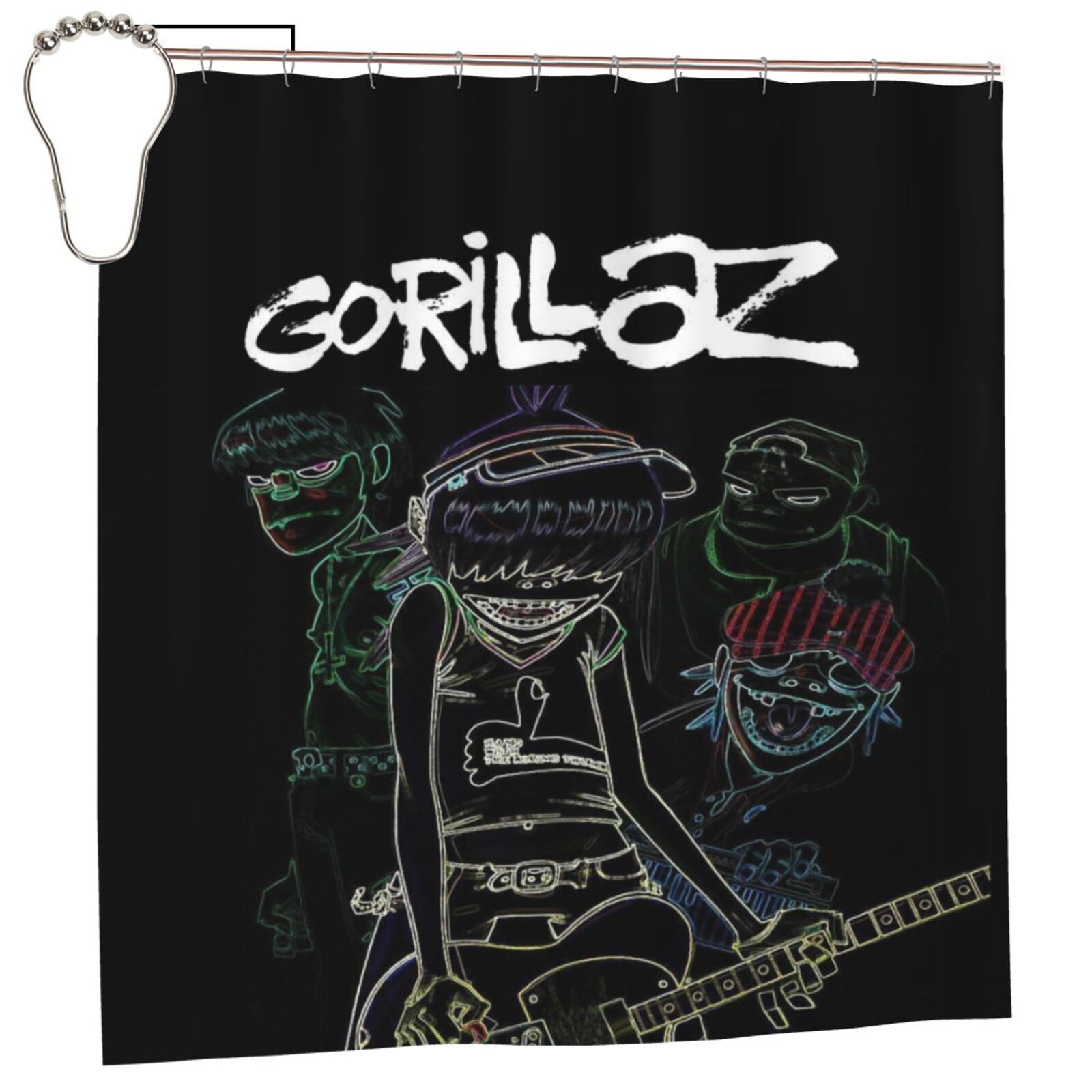 Gorill-,A2 Shower Curtain For Kids Children Cute Shower Curtain Funny ...