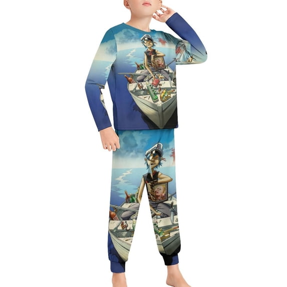 Gorill-,A2 T Shirt Set Long Sleeve Tee Shirt Pants Set Cartoon Clothes ...