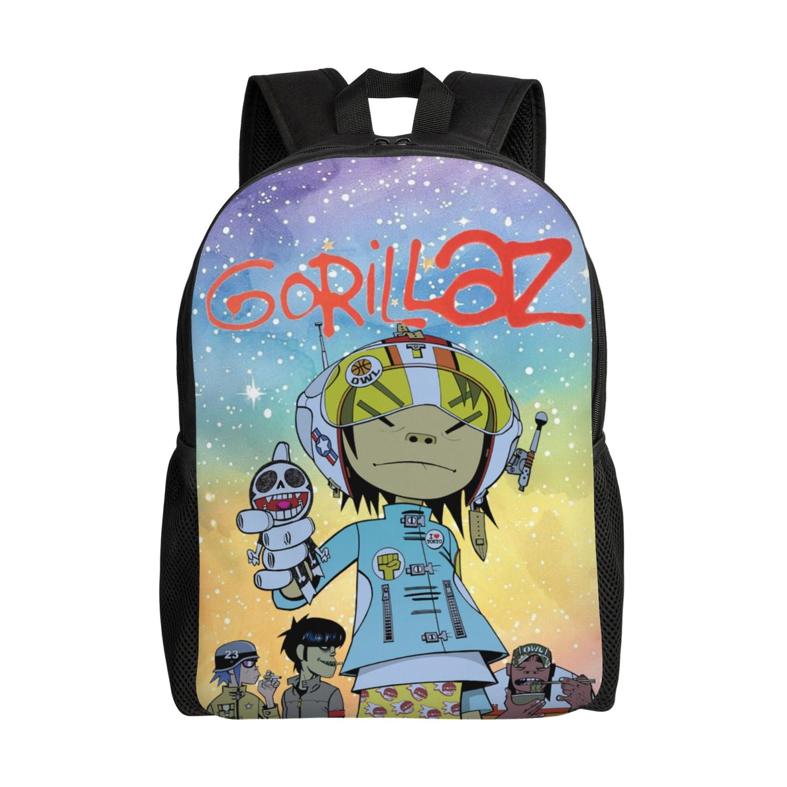Gorill-az 2d Noodle Large Backpack Lightweight Laptop Bag Daypack ...