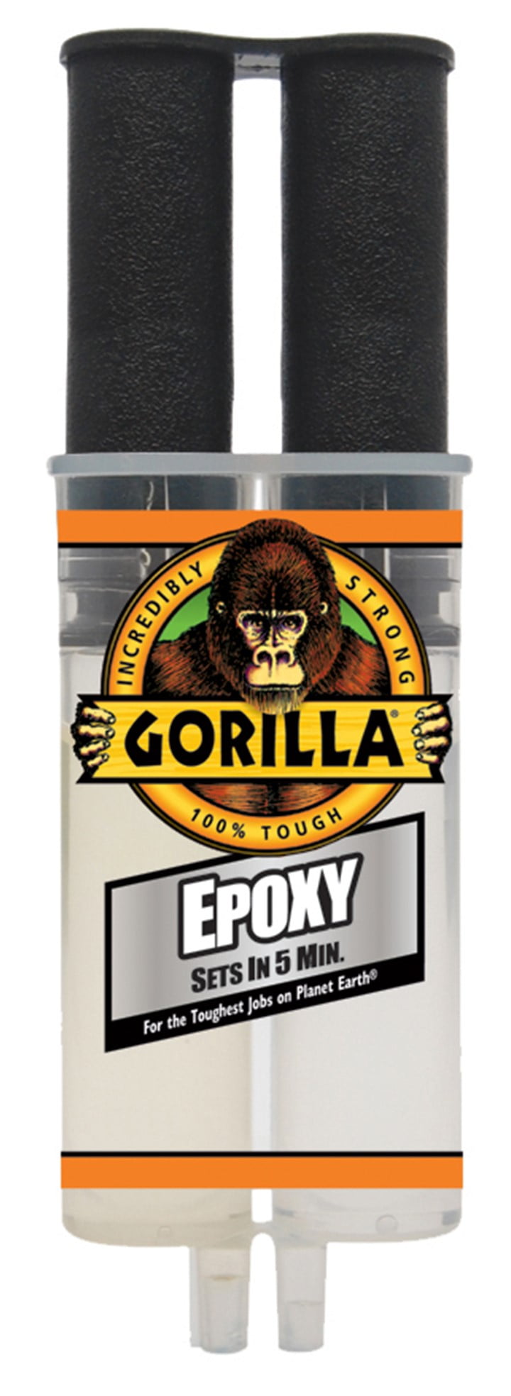 Gorilla 2 Part Epoxy, 5 Minute Set, .85 ounce Syringe, Clear, (Pack of ...