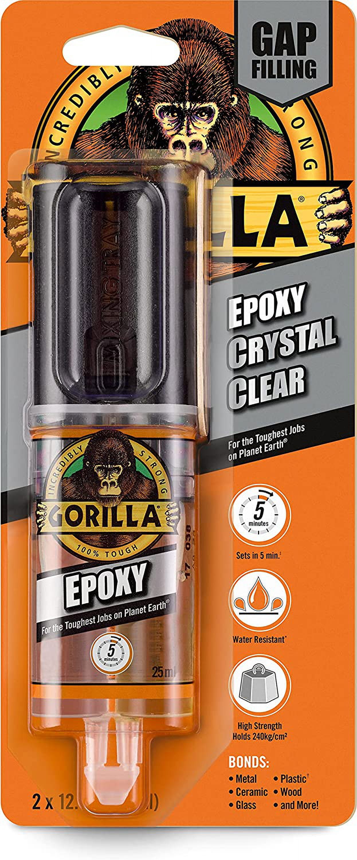 Gorilla 4200102 Epoxy Clear 0.85 oz. (Set of 10) - Walmart.com