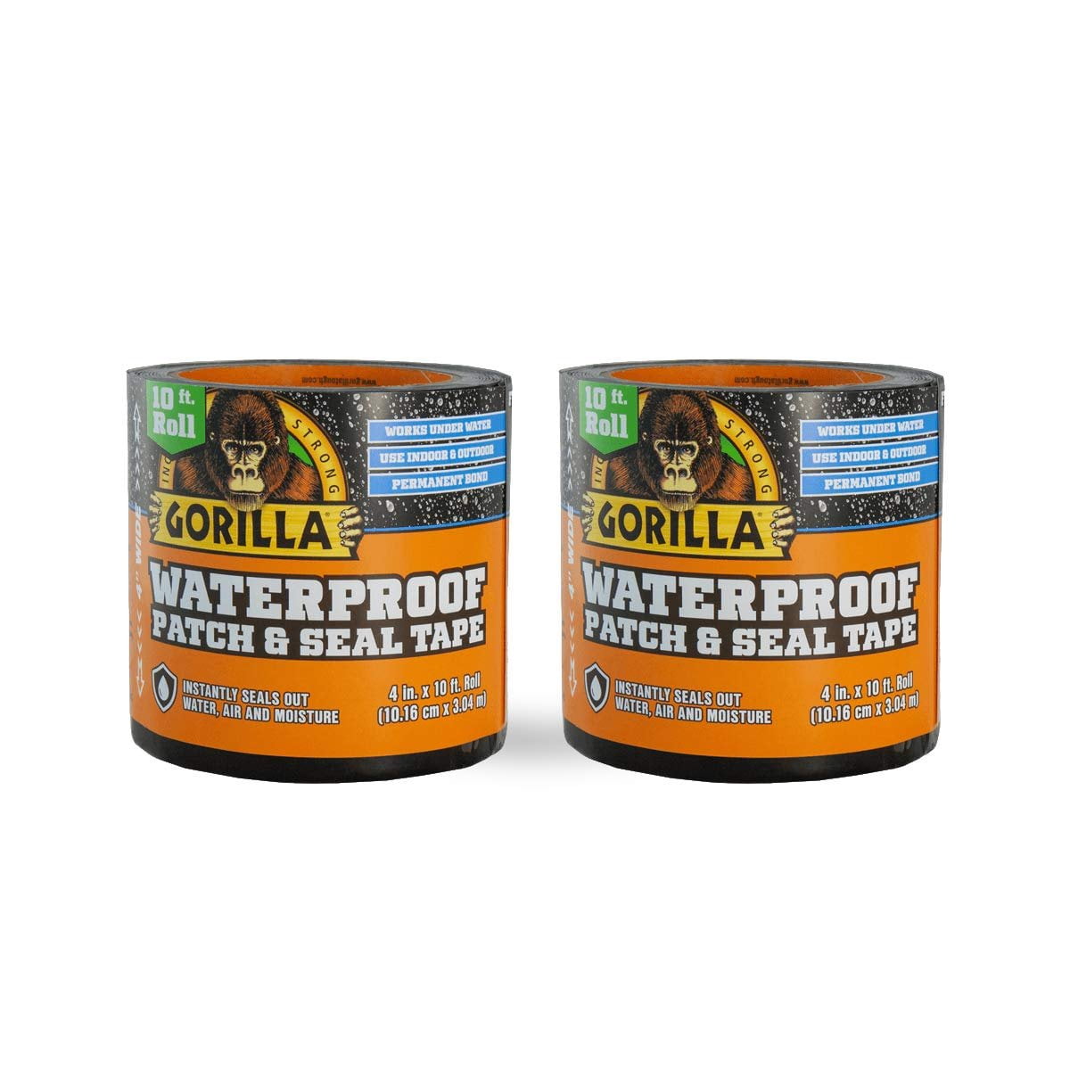 Gorilla Waterproof Patch & Seal Tape 4612503DF - Black - 2-Pack ...