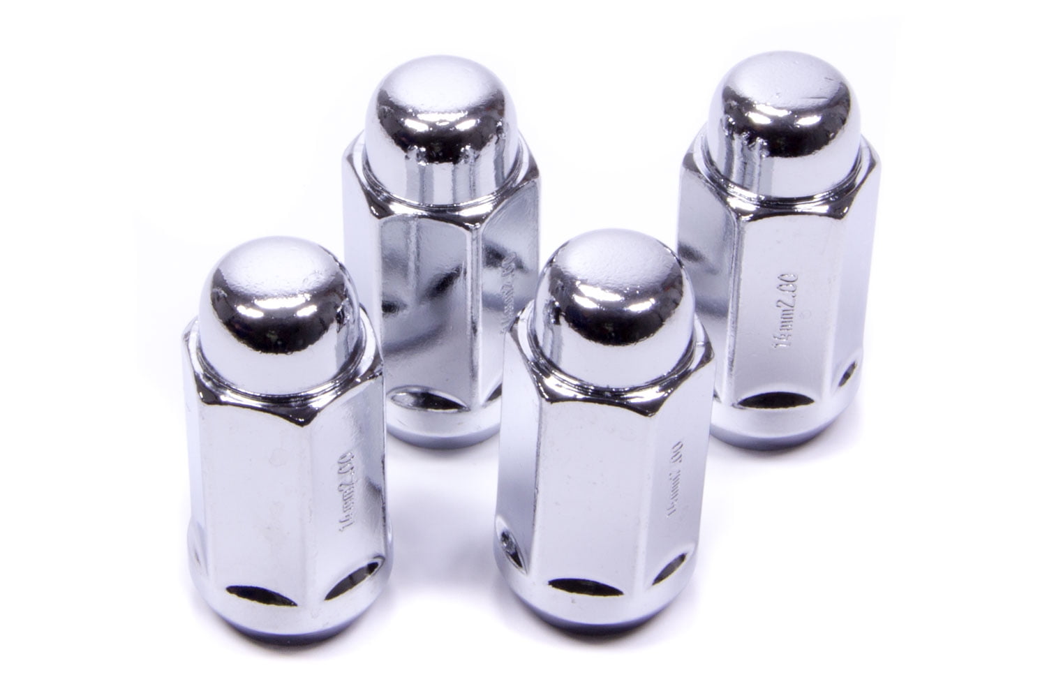 Gorilla 14 mmx1.50 Thread Acorn Bulge Extra Long Chrome Lugnut 4 pc P/N ...