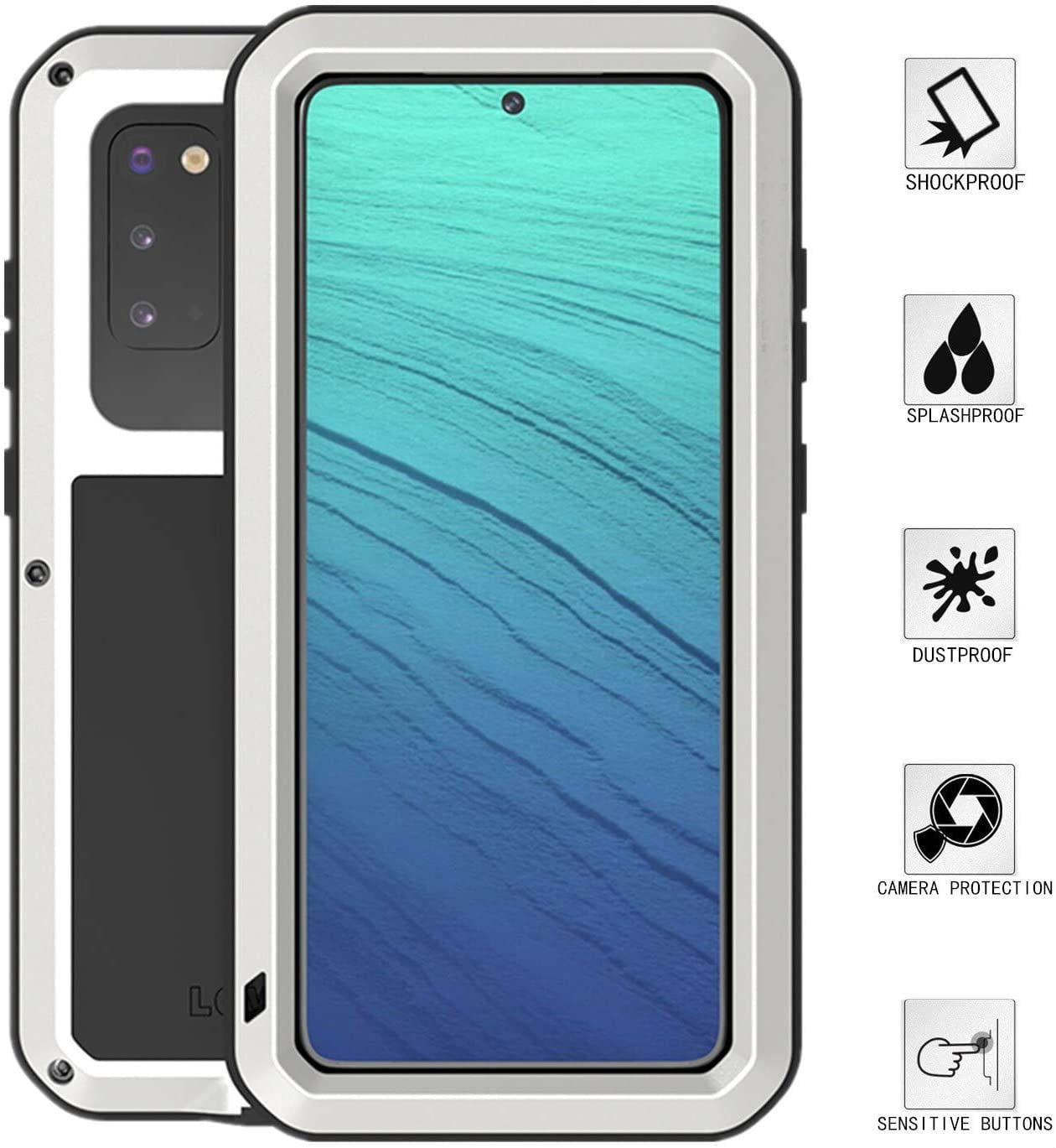 Gorilla Aluminum Samsung Galaxy S21 Ultra Case, Military Grade ...