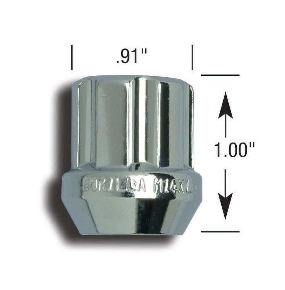 Gorilla Automotive 14mm x 1.5 Duplex Lug Nut Kit, Box of 100 - Walmart.com