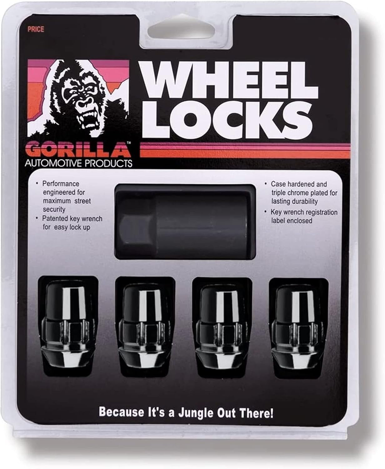 Gorilla Automotive 71621NBC Acorn Black Chrome Wheel Locks (12mm x 1.25 ...
