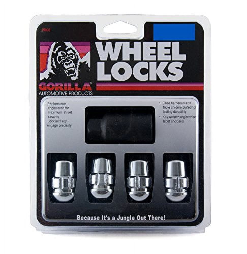 Gorilla Automotive Products 38431XL Chrome Wheel Lock, Set of 4 (Seat ...