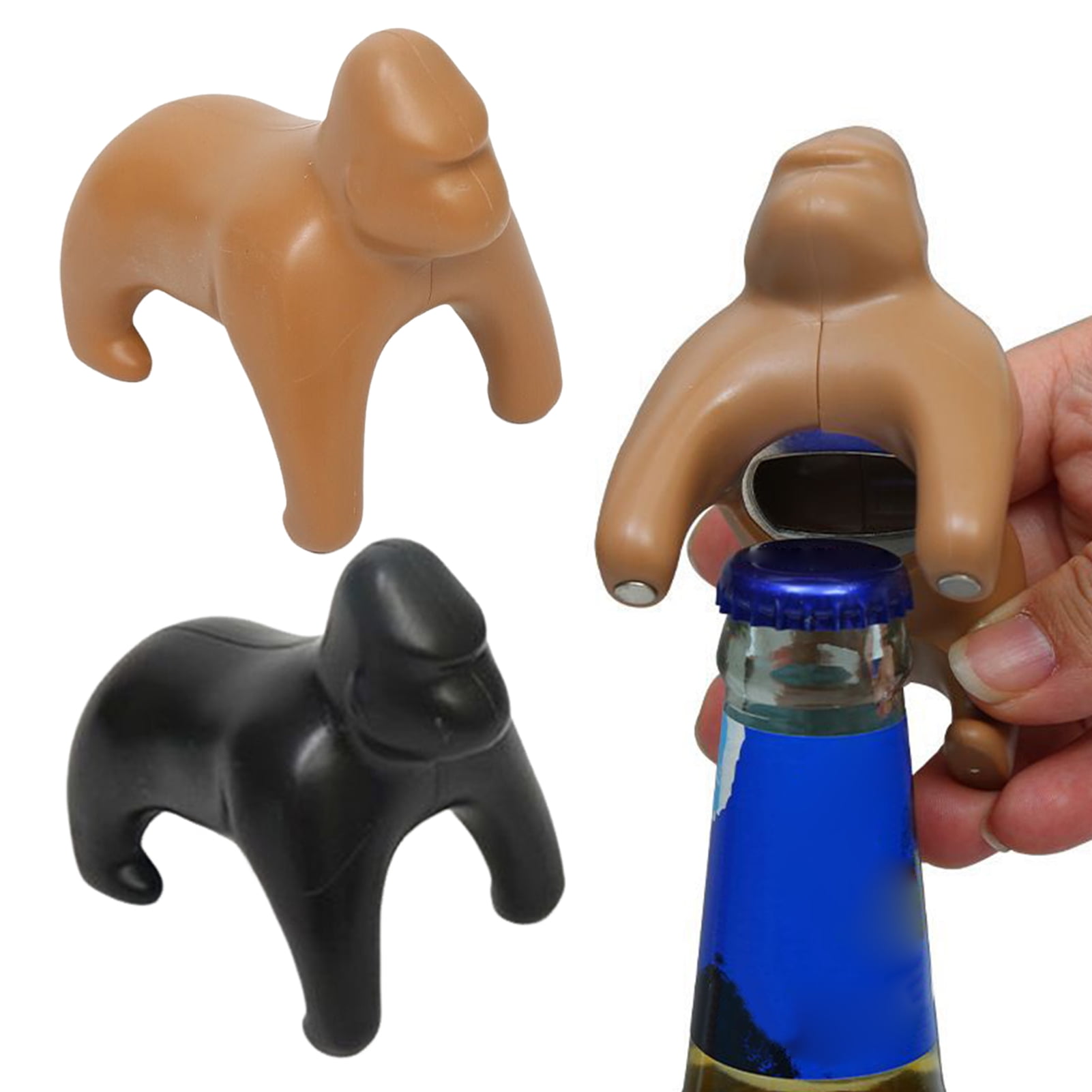 Gorilla Beer Bottle Opener Magnet Cute 3D Animal Soda Beverage Bar ...