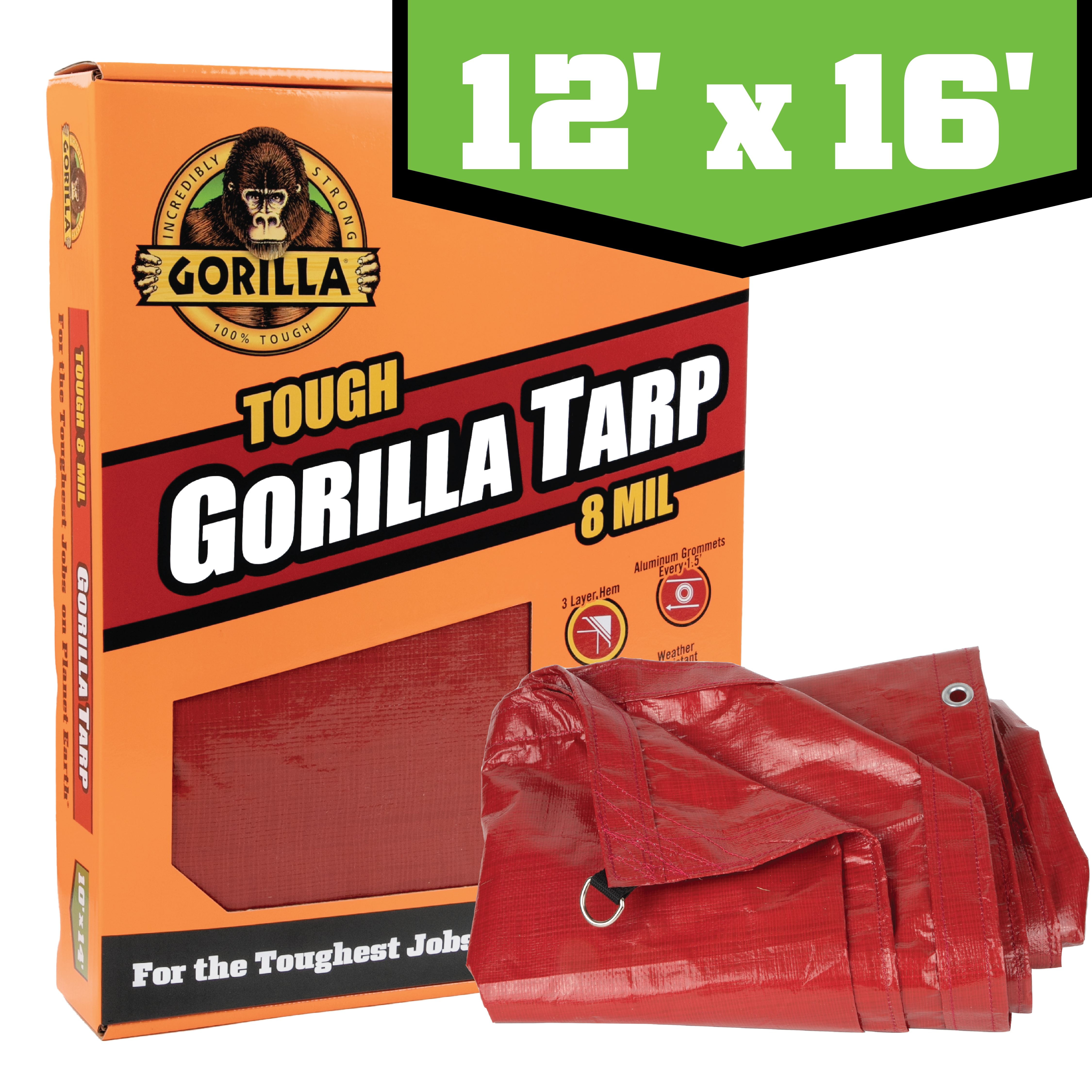 Gorilla Brand 12' X 16' Tough Tarp - Walmart.com
