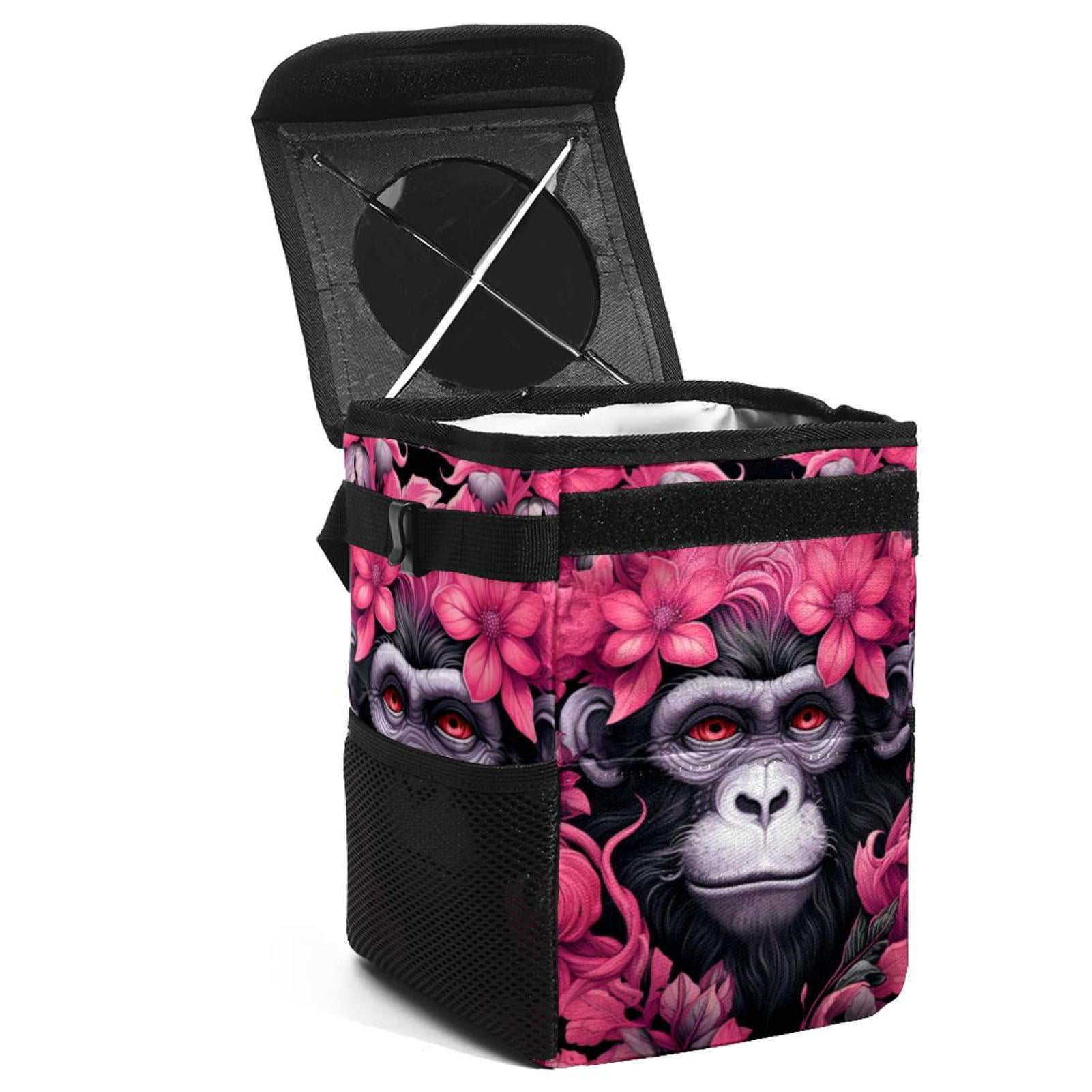 Gorilla Car Trash Bin - Foldable with Lid, Leak-Proof, Hanging Storage ...