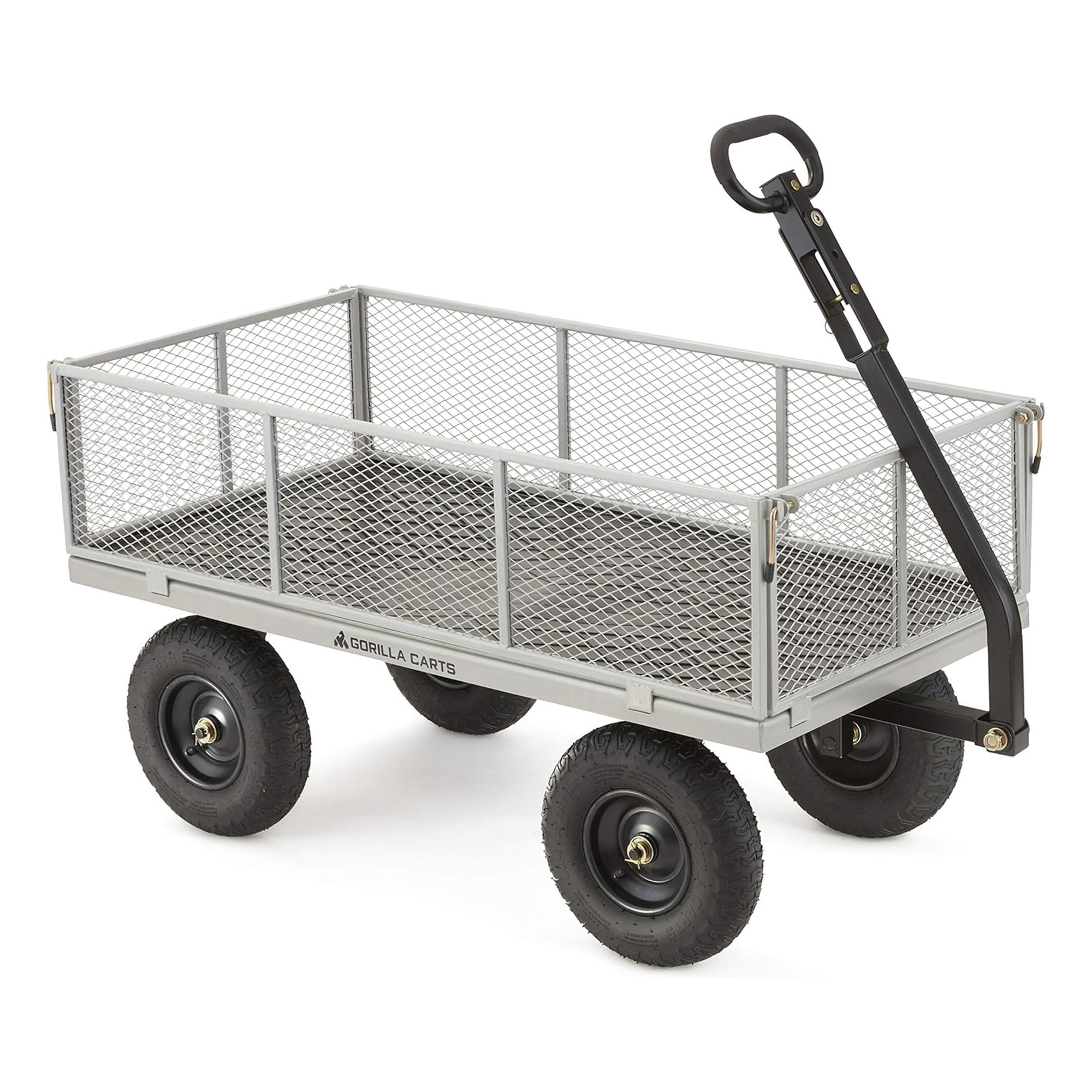 Gorilla Carts 1000-lb. Capacity Steel Utility Cart, Model #GOR1001-Com ...